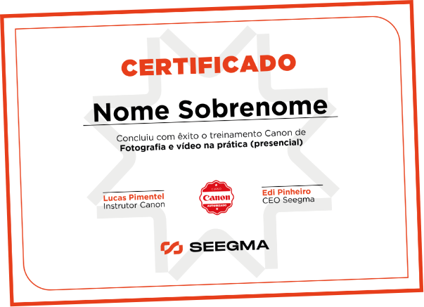 Treinamento Canon – Fotografia e Vídeo na Prática - Seegma PRO